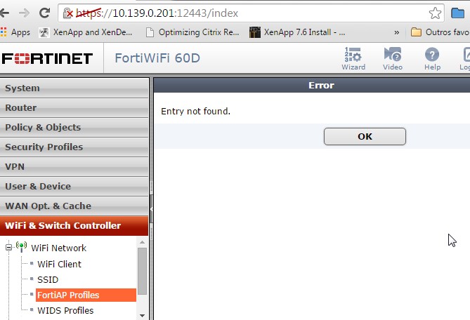 WTP-Profile set vaps error - Fortinet Community